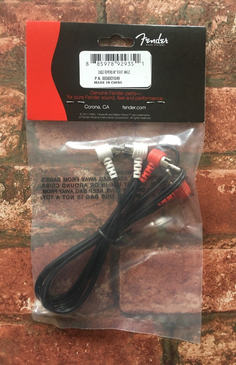 Fender Guitar Combo Reverb Tank Cable - 48" Dual Phono / RCA Lead ...