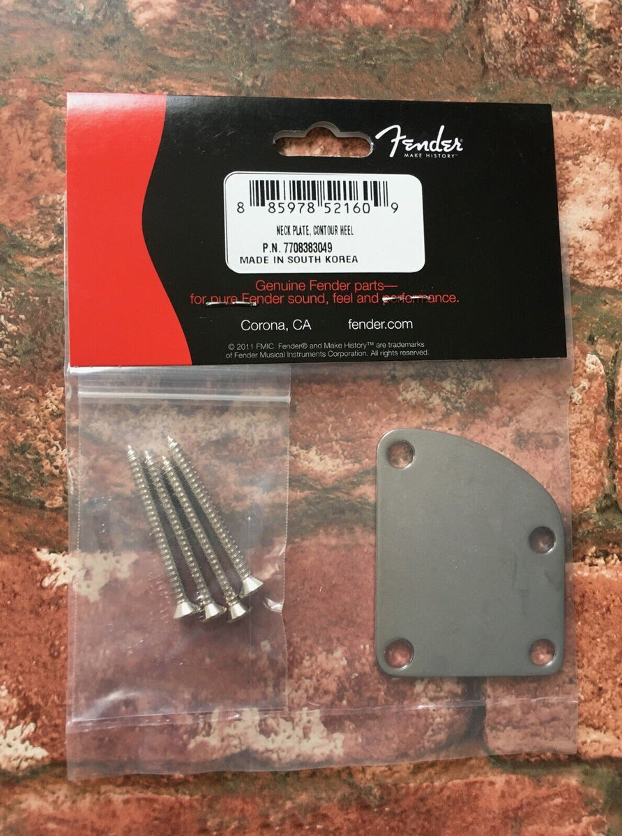Fender Contoured Stratocaster Neck Plate with Spaghetti Logo – Saint ...